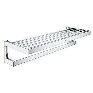 Grohe 40804000 Selection Cube Multi-towel Rack, Polished Chrome, 24"