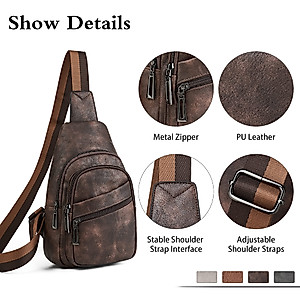 Mroede Sling Bag Crossbody Bags for Women Cross Body Bag Fanny Packs Chest Bags Sling Purses for Travel Shopping