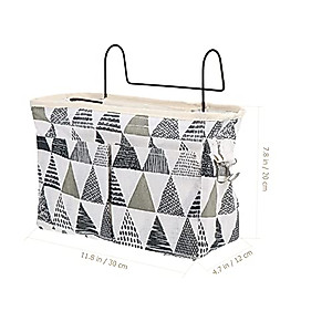 Toddmomy 1pc Door Hanging Storage Bag Hanging Storage Bags Hanging Closet Organizer Organizing Basket Cotton Linen Hanging Laundry Bag Child