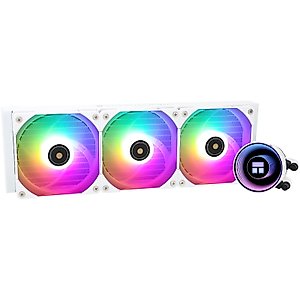 Thermalright Frozen Notte 360 White ARGB Water Cooling CPU Cooler, 360 CPU Cooler Specifications, 3×120mm PWM Fans, S-FDB V2 Bearings, Suitable for AMD/AM4, Intel LGA 1700/1150/1151/1200/2011/2066
