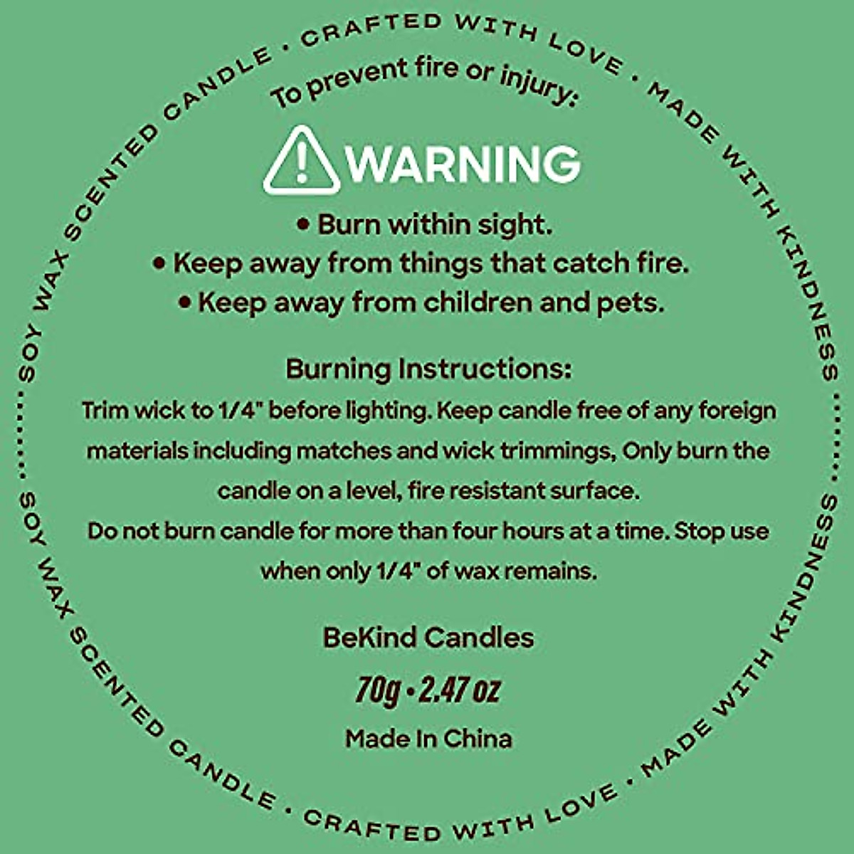 Bekind Good Vibes 6 Scented Candles Set - Scented Candles for Home, Relaxing Stress Relief, Aromatherapy - Natural Soy Wax and Fragrance - Gifts for Women, Mom, Best Friend, Wife, Birthday