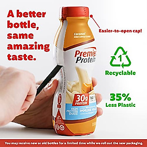 Premier Protein Shake, Caramel, 11.5 Fl. Oz (Pack of 12)