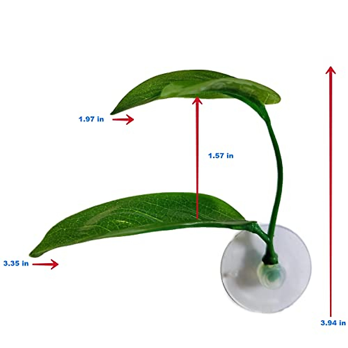 DOIDO Betta Bed Leaf Hammock, Silk Betta Fish Leaf Hammocks Pad Lounger Toys Lightweight and Realistic Fish Hideout Plastic Aquarium Plants Accessories for Fish Tank Decorations (2pcs)