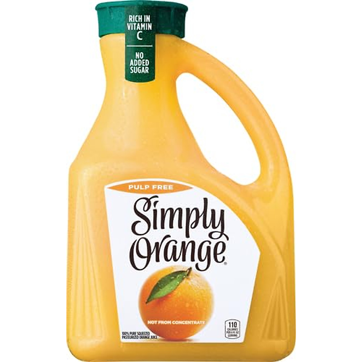 Simply Orange Juice, 89 fl oz, 100% Juice Not from Concentrate, Pulp Free