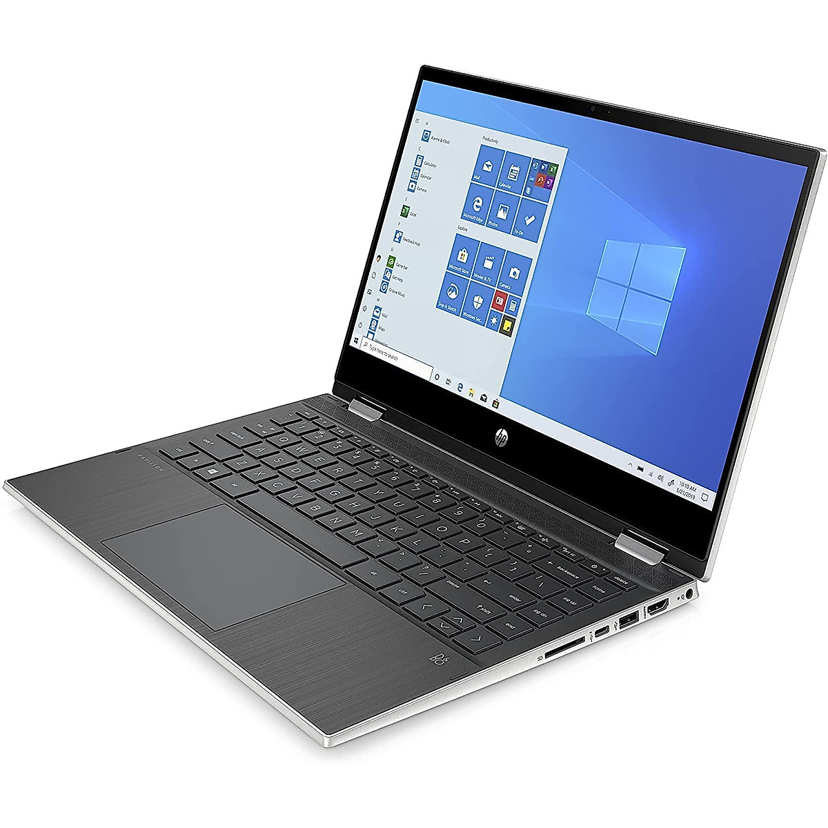 HP Pavilion x360 Convertible 14'' Touchscreen 2 in 1 Laptop, Intel Core i5-1135G7 (Beat i7-1065G7) Processor, 32GB RAM, 512GB PCle SSD, Intel Iris Xe Graphics, Windows 11 W/GM Accessories, Silver