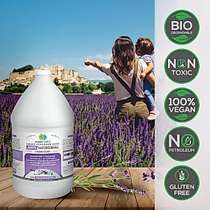 Plainly Earth Antimicrobial Liquid Hand Soap (64 Oz) - Antibacterial Soap Refill - Hand Soap Refill Bottle - Cruelty Free Moisturizing Soap, Sweet Lavender Rose