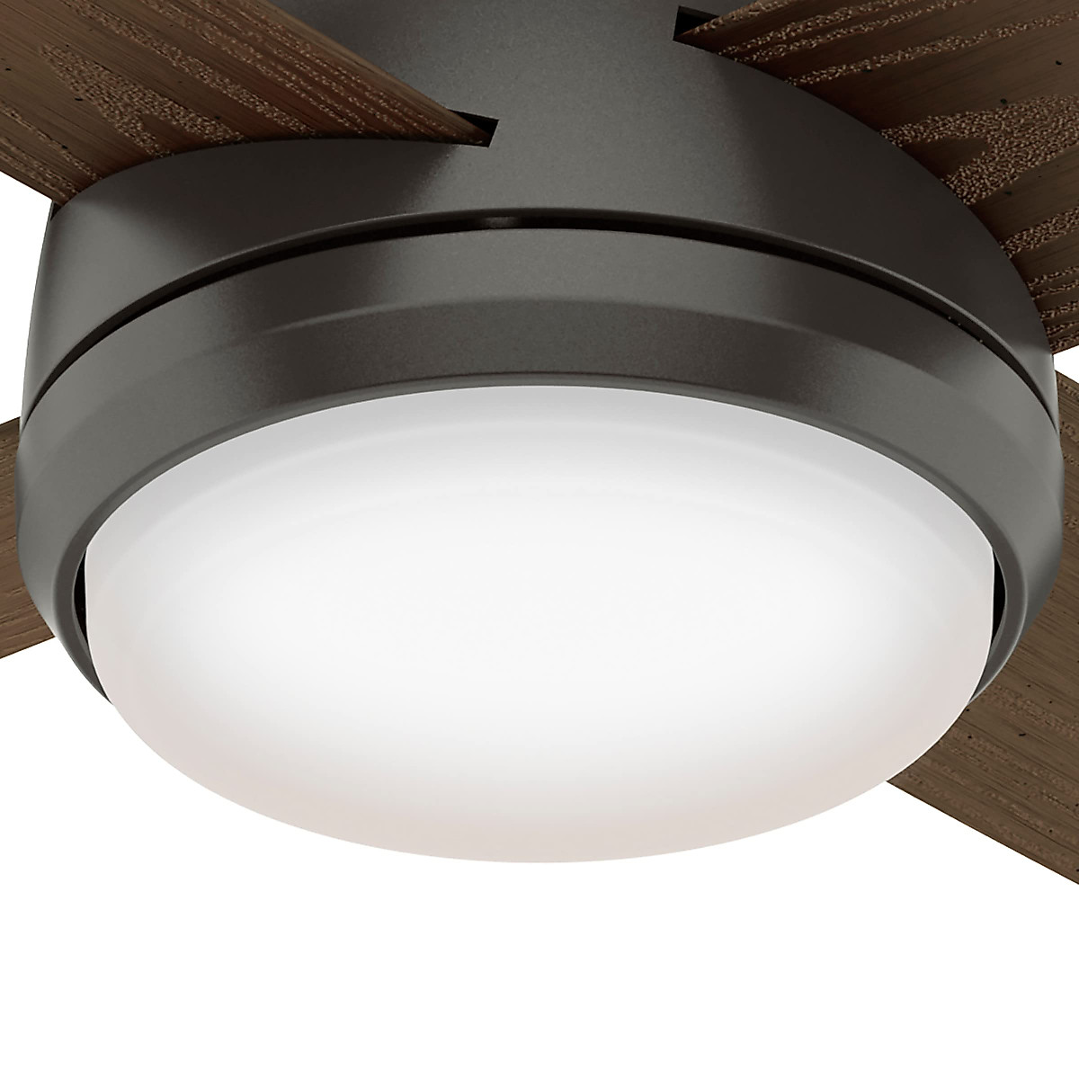 Hunter Fan Company, 59615, 52 inch Oceana Noble Bronze Wet Rated Ceiling Fan with LED Light Kit and Wall Control