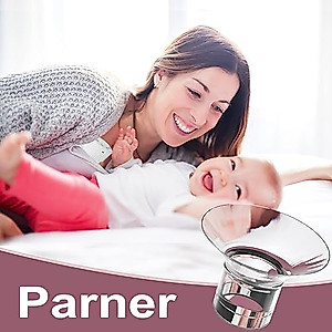 Flange Inserts 13/15/17/19/21mm 10PCS for Momcozy S9/S9pro/S10/S12/S12pro/Medela/Tsrete/Spectra/Bellababy etc 24mm Wearable Breast Pump, Reduce 24mm Tunnel Down to Correct Size - 10PCS