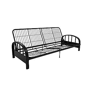 DHP Aiden Metal Futon Frame, Black Large