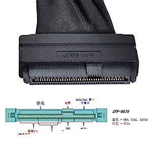 CHENYANG SFF-8639 NVME U.2 to NGFF M.2 M-Key PCIe SSD Case Enclosure for Mainboard PCI-E 4X SSD 750 p3600 p3700