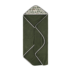 Cudlie Buttons & Stitches Baby Boy 3 Pack Rolled/Carded Hooded Towels in Dino Roar Print (GS71721)