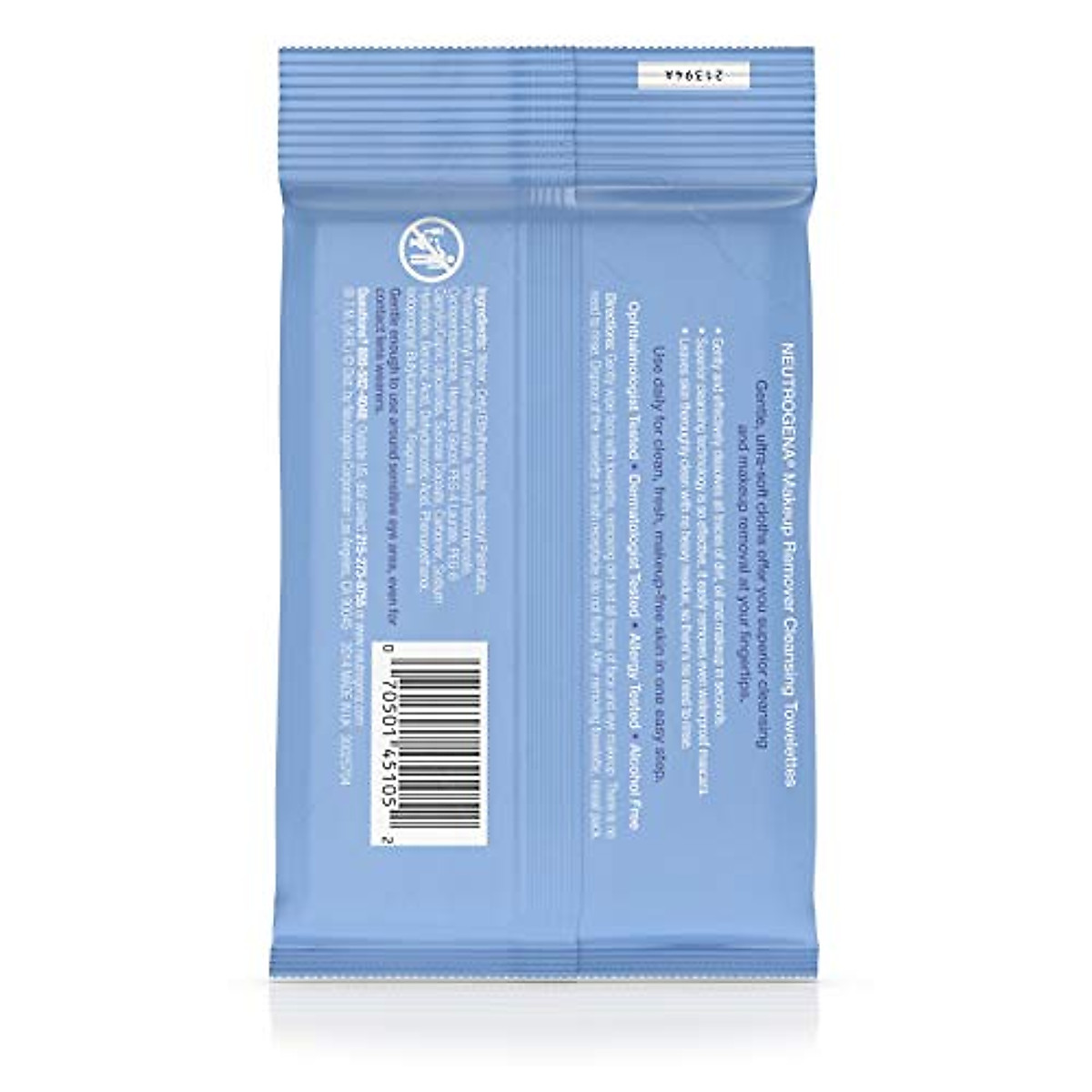 Neutrogena Make-Up Remover Cleansing Towelettes, 7 Count, Packaging May Vary