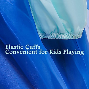 Princess Costume for Girls Tiara Wand Gloves Wig Toddler Kids Halloween Outfit Dress Up Clothes Pretend Play, 7Y-8Y