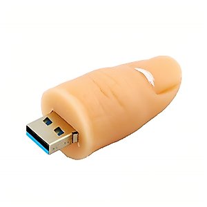 EcooDisk 128GB USB 3.0 Flash Drive Finger Shaped Memory Stick High Speed Data Storage