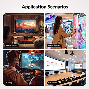 AV Access HDBaseT HDMI Extender Over Single Cat5e/6/6a/7 Ethernet Cable 4K@60Hz 130ft, 1080P@60Hz 230ft, Supports CEC, Bi-Directional PoE, IR and RS232 Pass Through, EDID, HDCP 2.2 (4KEX70-L)