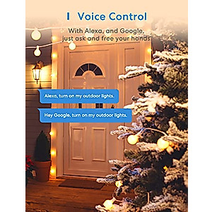 Outdoor Smart Plug, meross Outdoor Wi-Fi Outlet with 3 Sockets Independently Compatible with Alexa, Google Home and SmartThings, IP44 Waterproof, Voice & Remote Control,Timer, FCC and ETL Certified