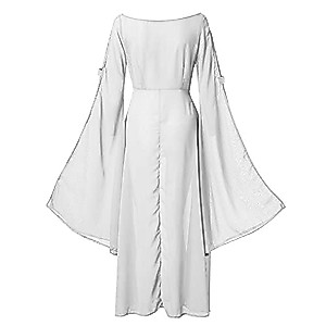Cdiecer Fairy Gothic Gown Ren Faire Costume Elf Costume for Women Renaissance Medieval Costume Women Medieval Costume for Women Hocus Pocus Costumes for Women Fairy Elf Costume for Women Renaissance