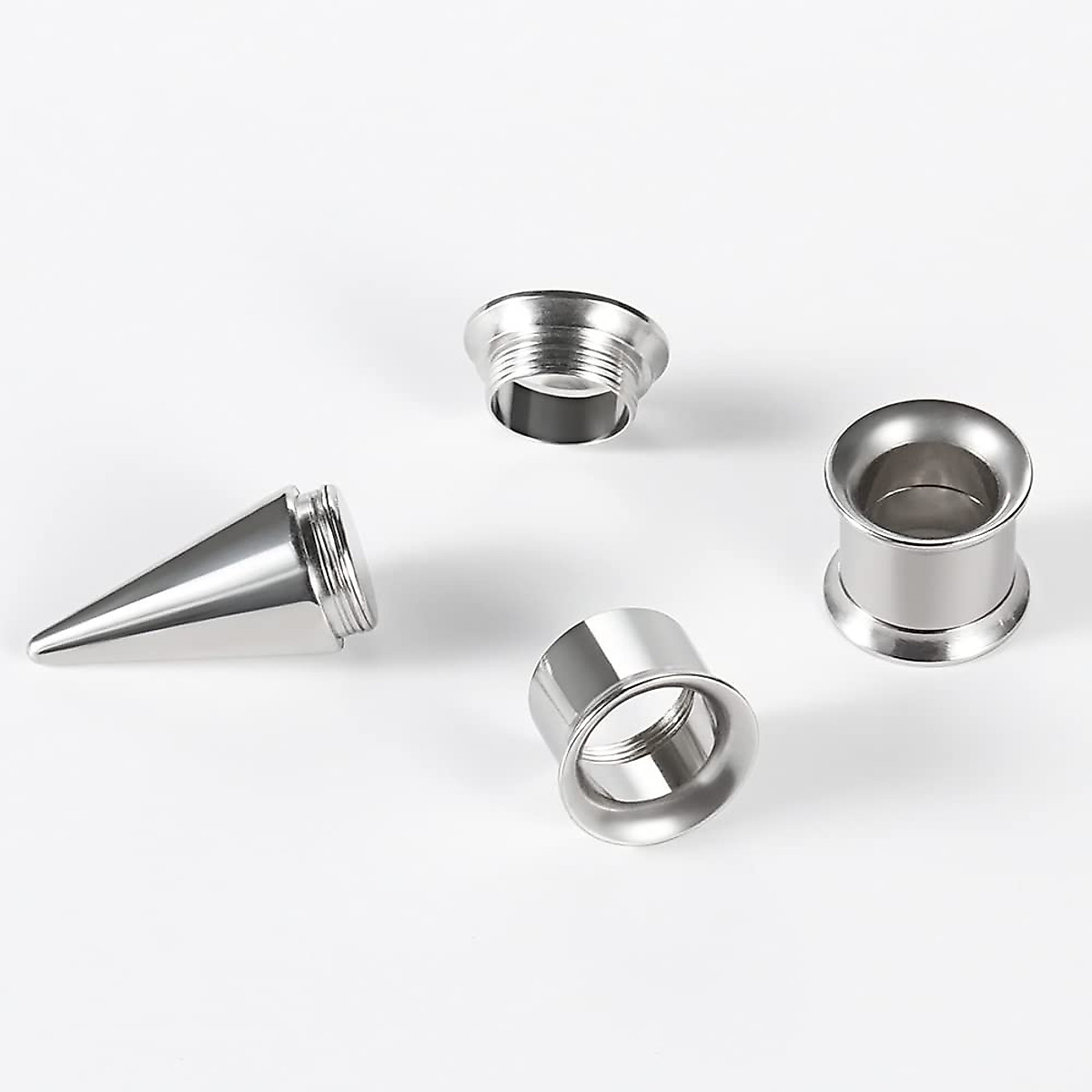 TBOSEN 36PCS Ear Gauge Stretching Kit Stainless Steel Double Flare Alloy Tapers 2 In 1 Plugs Set Eyelet 14G-00G…