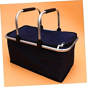 CRAFTHROU Box Outdoor Portable Incubator Food Bag Insulated Grocery Bag Food Warmer Bags Warming Bin Food Warmer Carrier Bags Bbq Utensils for Grill Fridge Food Magnets Insulation Bags Blue