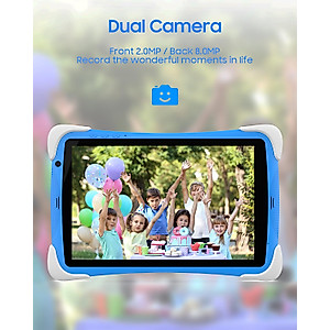 Kids Tablet Toddler Tablet 10 inch Android 12 Tablet for kid, 32GB Tableta for Boys Girls 2GB RAM WiFi Dual Camera 10.1" IPS Safety Eye Protection Screen Parental Control APP Latest Model Kid Tablets