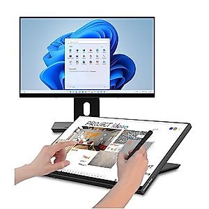 Ideao Hub 24” Interactive Whiteboard, QHD 10-Point Touchscreen Display with MPP2.0 Compatibility for Office and Classroom, Enhance Collaboration, Online Training, and Learning (Includes Stand)