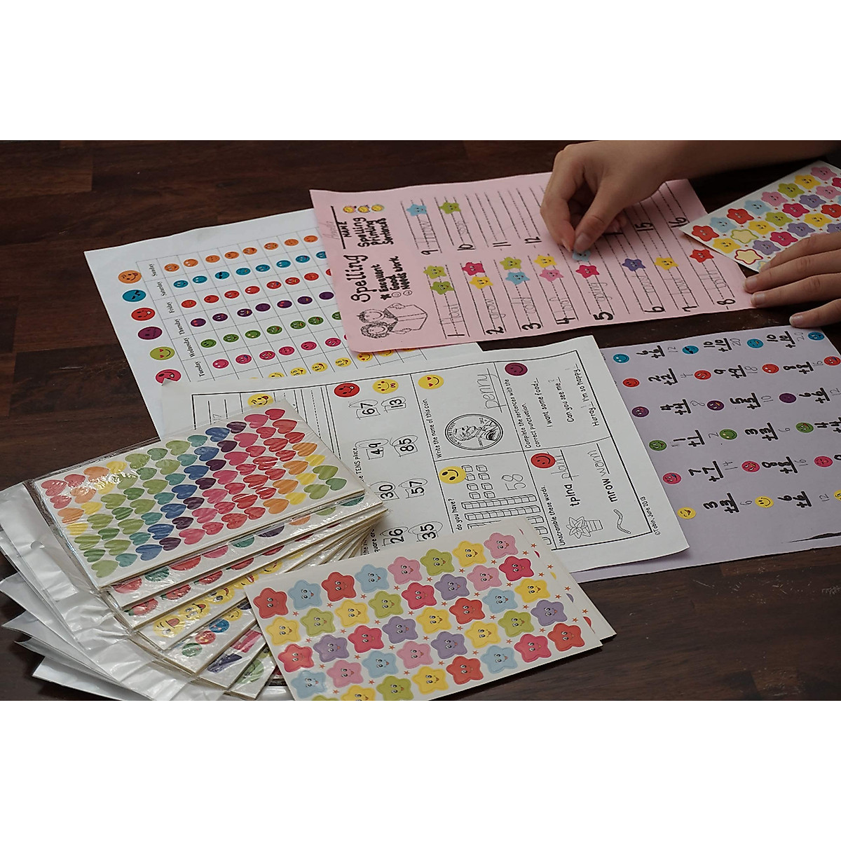 Small Stickers for Kids Toddlers – 5800 Pcs MoCeYa Assorted Stickers for Toddlers, 100 Bulk Sticker Sheets Reward School Stickers for Students, Back to School Supplies