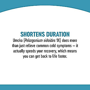 Nature's Way Umcka ColdCare Shortens Duration & Reduces Severity, Cherry Flavored, 20 Chewables