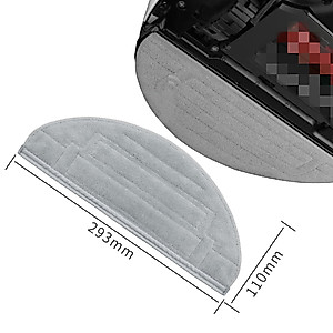 Ulimymei 2 Pack Replacement Mop Pads for S8 / S8+ Series Robot Vacuum, Microfiber Mopping Cloth Vacuum Accessories