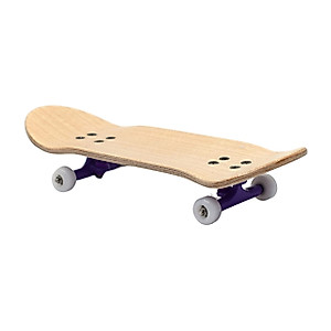 Teak Tuning 32mm Pro Fingerboard Heat Transfer Graphic Complete - Fully Assembled with Pro Level Parts - Pro Shaped Wood Deck (34x97mm), UltraSpin Wheels, Prodigy Trucks - Purple Yeti