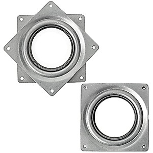 DMSTECH 2 Pack 3.75" Lazy Susan Turntable 300 LBS pounds Steel Ball Bearing Rotating Tray Strong Sturdy Table Cabinet Low Profile