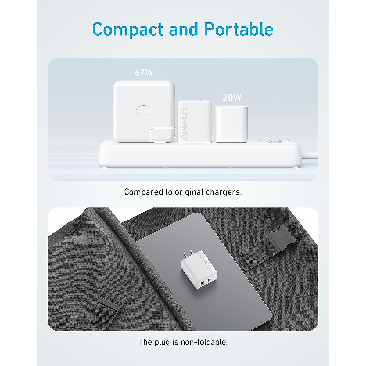 Anker iPhone 15 Charger, Anker USB C Charger Block, 2-Pack 20W Fast Wall Charger for 15/15 Pro/Pro Max/iPad Pro and More, with 2 Pack 5 ft USB-C Cable