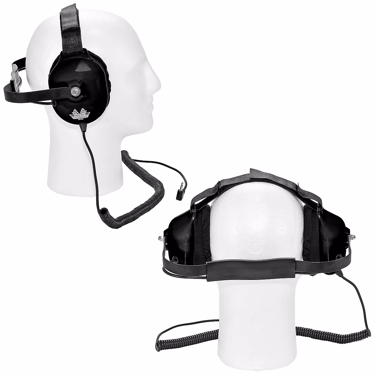 Race Day Electronics Behind Head Earphones/Headphones Headset for Racing Scanners