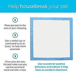 Puppy Pads Dog Pee Pad for Potty Training Dogs & Cats 22 x 22"- 100-Count Large