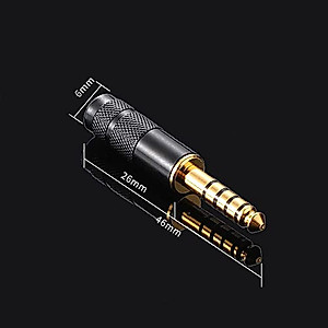 gotor 4.4mm Balanced Replacement Cable for Sennheiser HD 650 HD 660s HD 600 HD 6XX HD 25 HD 580 HD 58x 7N Silver Plated Copper (1.2m(3.9Feet))