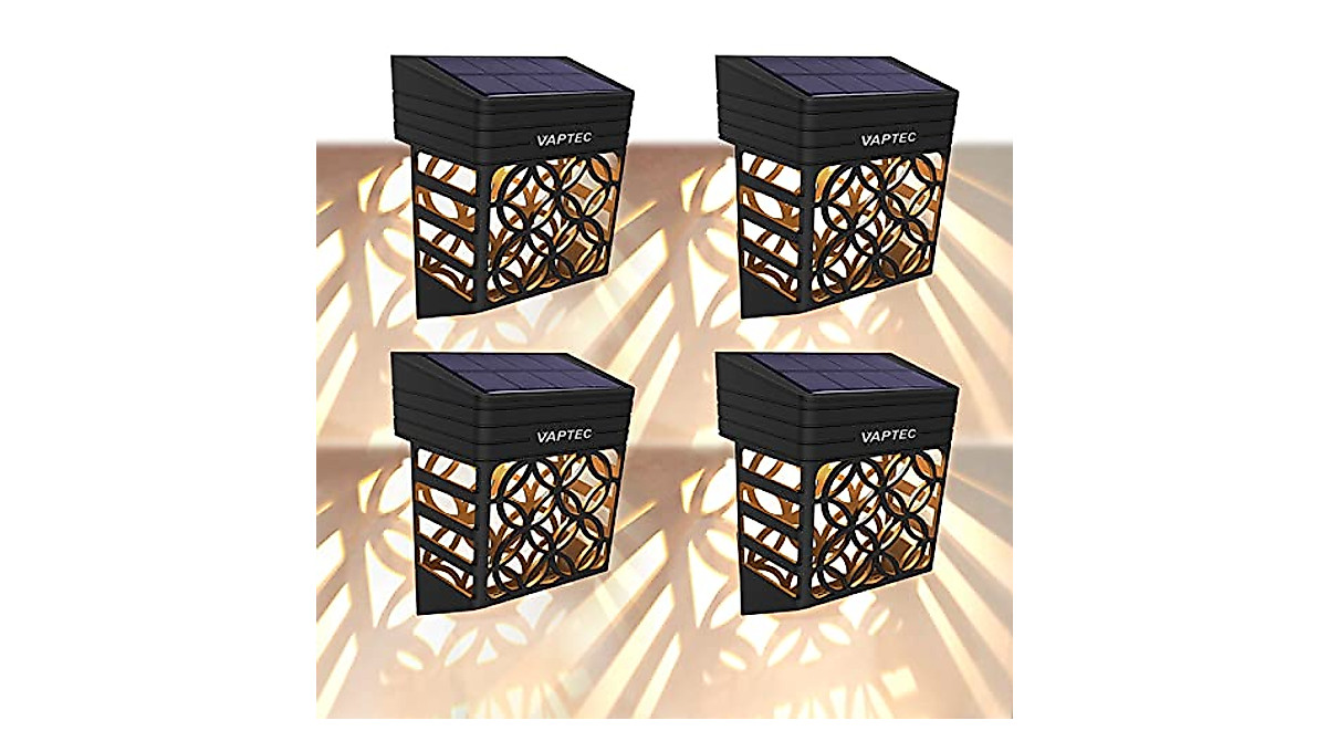VAPTEC Solar Step Lights - Decorative Outdoor Lighting
