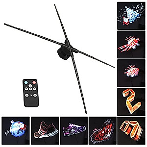 3D Hologram Fan Advertising Display LED Fan, 39in 2K HD 1184 LED WiFi 3D Holofan Projector for Christmas, Halloween,Business,Shop,Holiday Support Screen Casting(US)