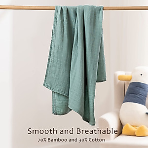 HBselect 5-Pack Cotton Baby Muslin Swaddle Blankets