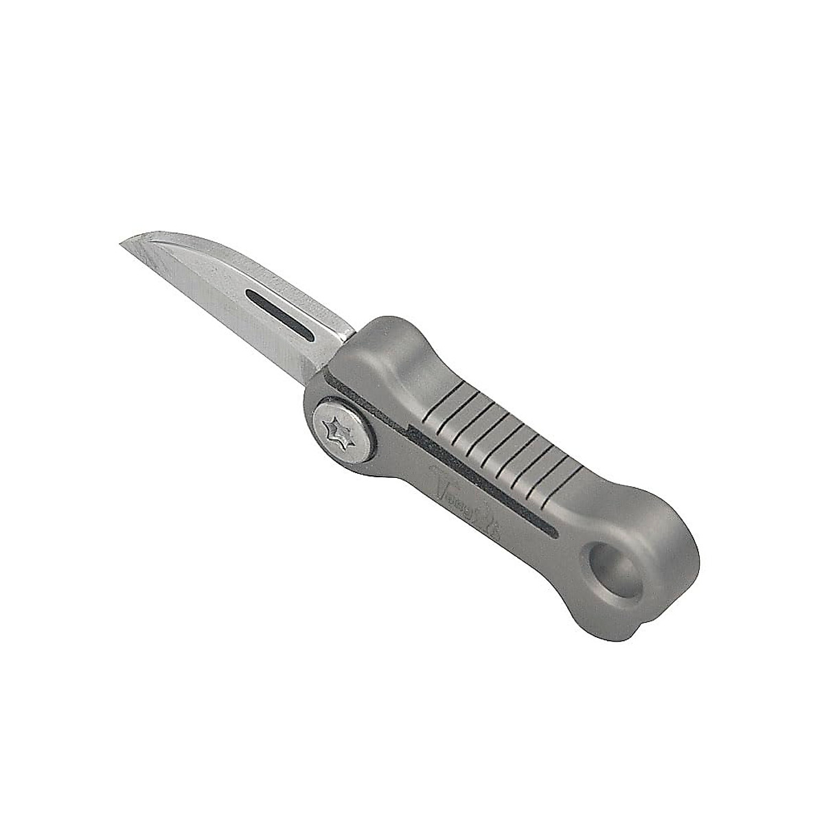 Tungyi Mini Folding Pocket Knife, EDC Tiny Package Knife, 0.8" Stainless Steel Blade with Titanium Handle, Ultra Compact and Lightweight