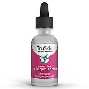 TruSkin Collagen Peptides Serum for Face – Smoothing Serum with Vegan Collagen Peptides, Ceramides & Superfruits – Support Collagen Production & Strengthen Skin for a Radiant, Healthy Glow - 1 fl. Oz
