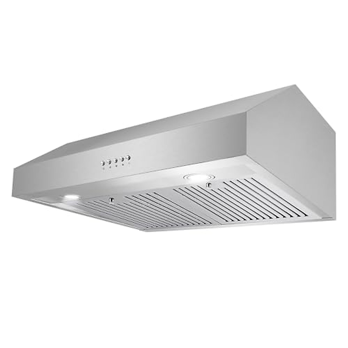 COSMO UC30 29.5 in. Ducted Under Cabinet Range Hood, Kitchen Over Stove Vent, 3-Speed Fan, Permanent Filters, LED Lights in Stainless Steel, 30 inch