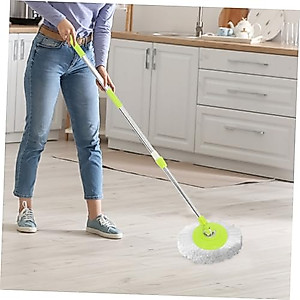Beavorty Rotating Mop Rod Mop Poles Mop Stick Pole Replacement Mops Stick Pole Commercial Cleaning Mop Handle Telescopic Mop Handle Stick Mop Head Replacement Pole Mop Handles Green Plastic