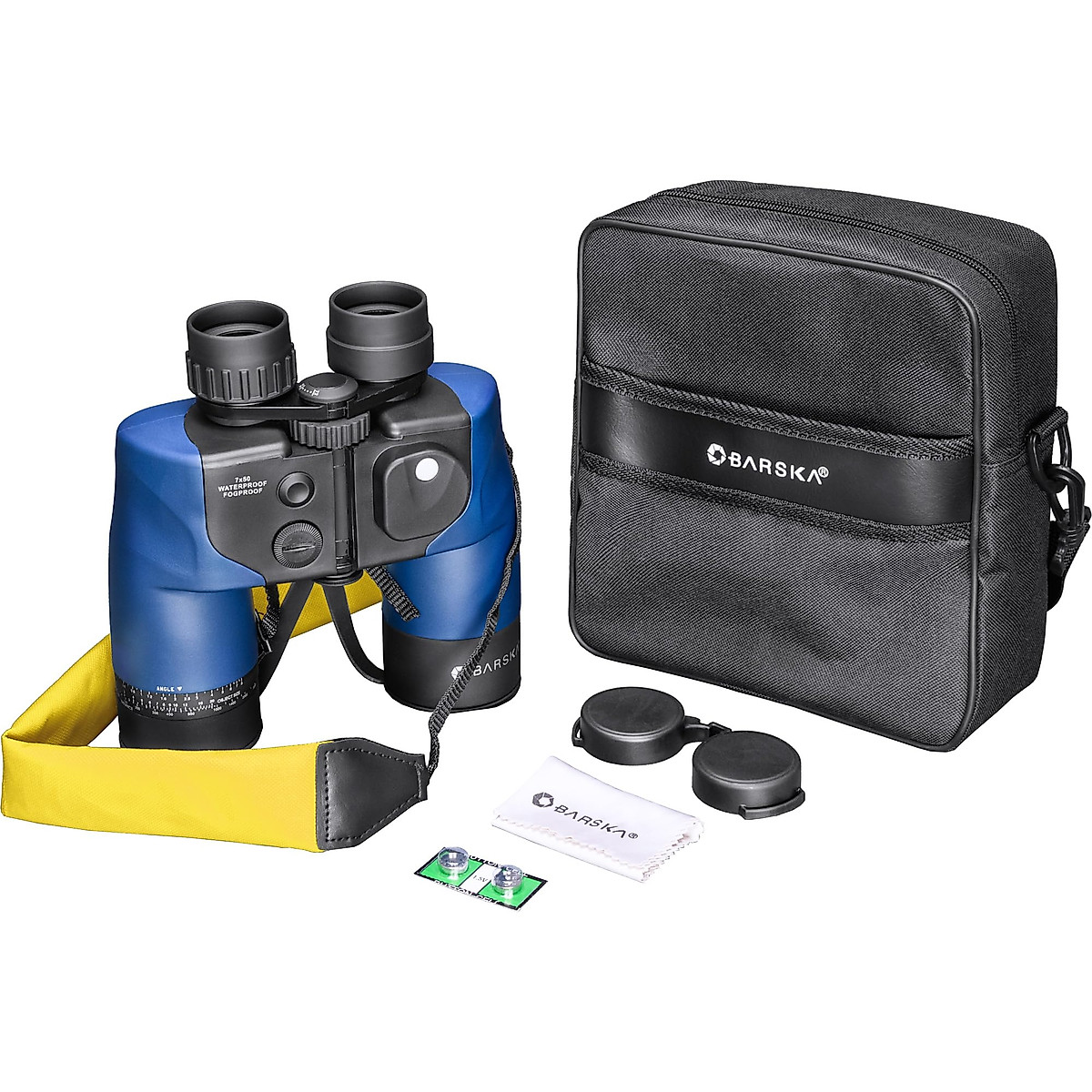 BARSKA 7x50 Deep Sea Waterproof Binocular w/ Internal Rangefinder & Compass