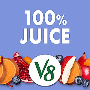 V8 Blends 100% Juice Pomegranate Blueberry Juice, 46 fl oz Bottle (Case of 6)