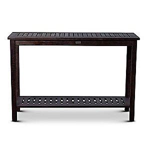 DTY Outdoor Living Longs Peak Eucalyptus Console Table, Espresso