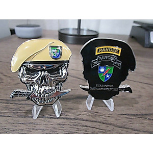 Oneworldtreasures 75th Ranger Regiment Army Rangers Lead The Way USASOC Beret Skull Challenge Coin