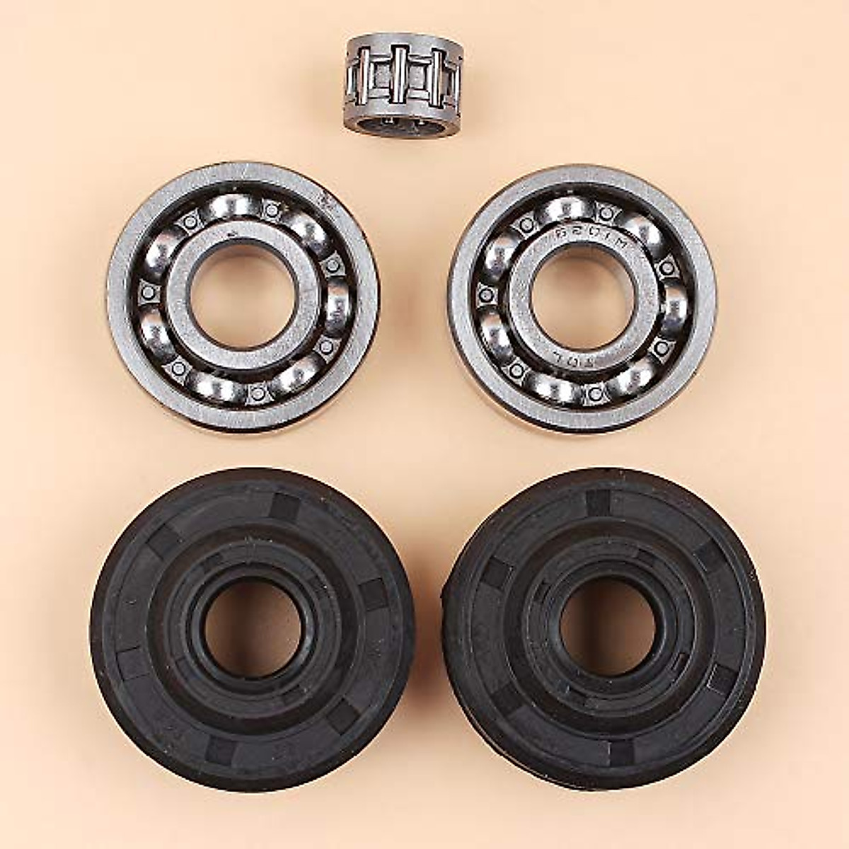 Corolado Spare Parts, Crankshaft Crank Ball Bearing Oil Seal Kit for Husqvarna 240 236 235 142 141 136 137 36 41 Chainsaw Parts