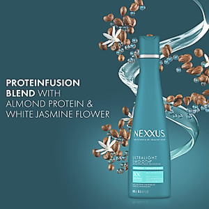 NEXXUS Ultralight Smooth Shampoo for Dry and Frizzy Hair Weightless Smooth Hair Treatment to Block Out Frizz 13.5 fl oz