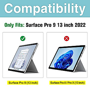ProCase Microsoft Surface Pro 9 13 inch Privacy Screen Protector, Anti-Spy Tempered Glass Ultra Thin Tinted Screen Film Guard for 13.0 inch Surface Pro 9 2022 Release