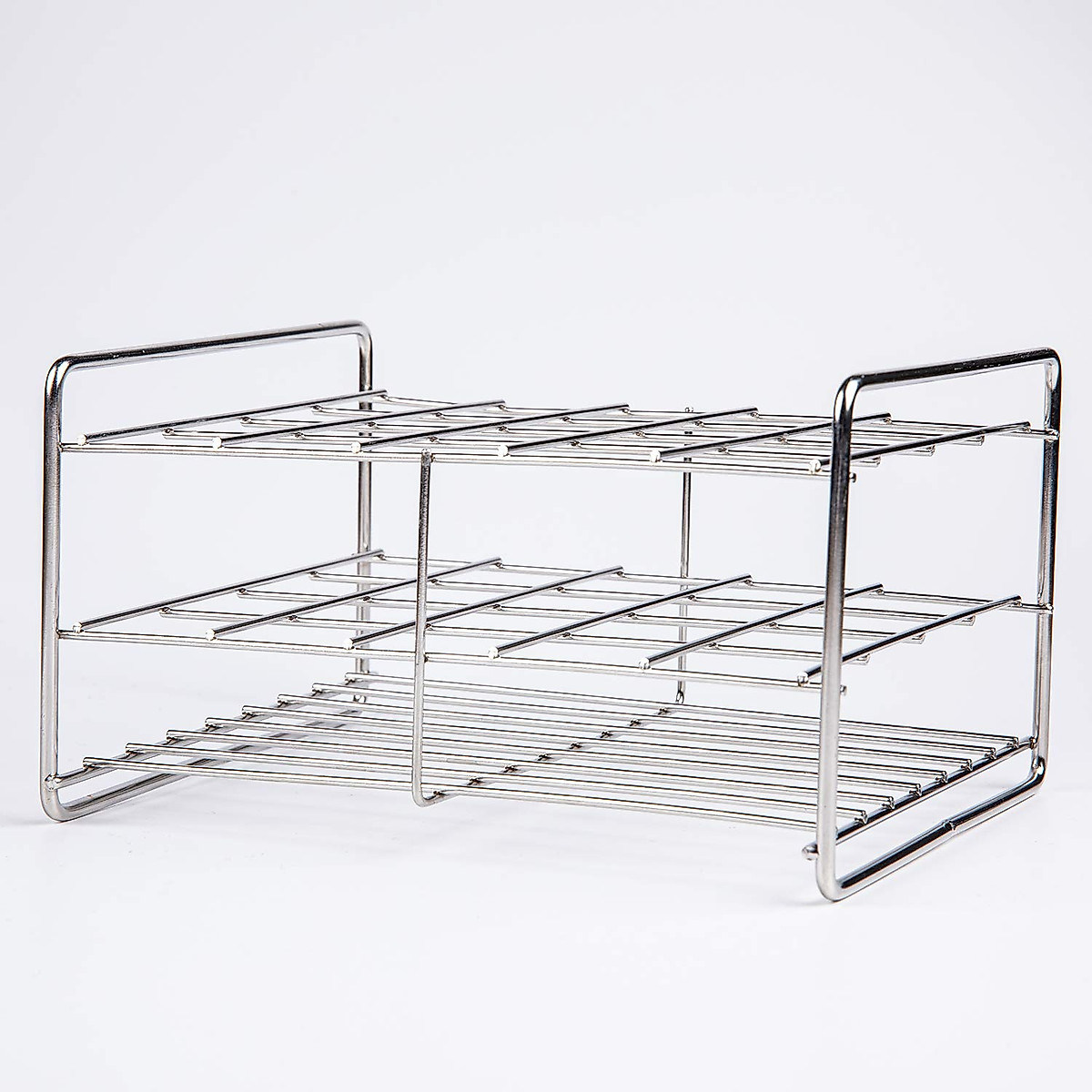 Adamas-Beta Stainless Steel Test Tube Rack,20 Place,5x4 Format,Wire Constructed,Outer Diameter Permitted of Tubes 29-31mm