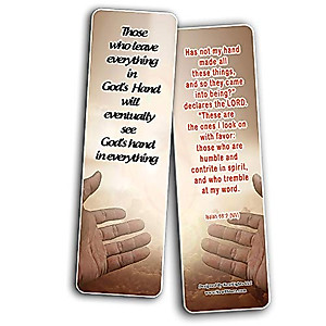 Trusting God and Not Worrying Religious Christian Bookmarks (30-Pack) - Handy Reminder About Trusting God and Not Worrying